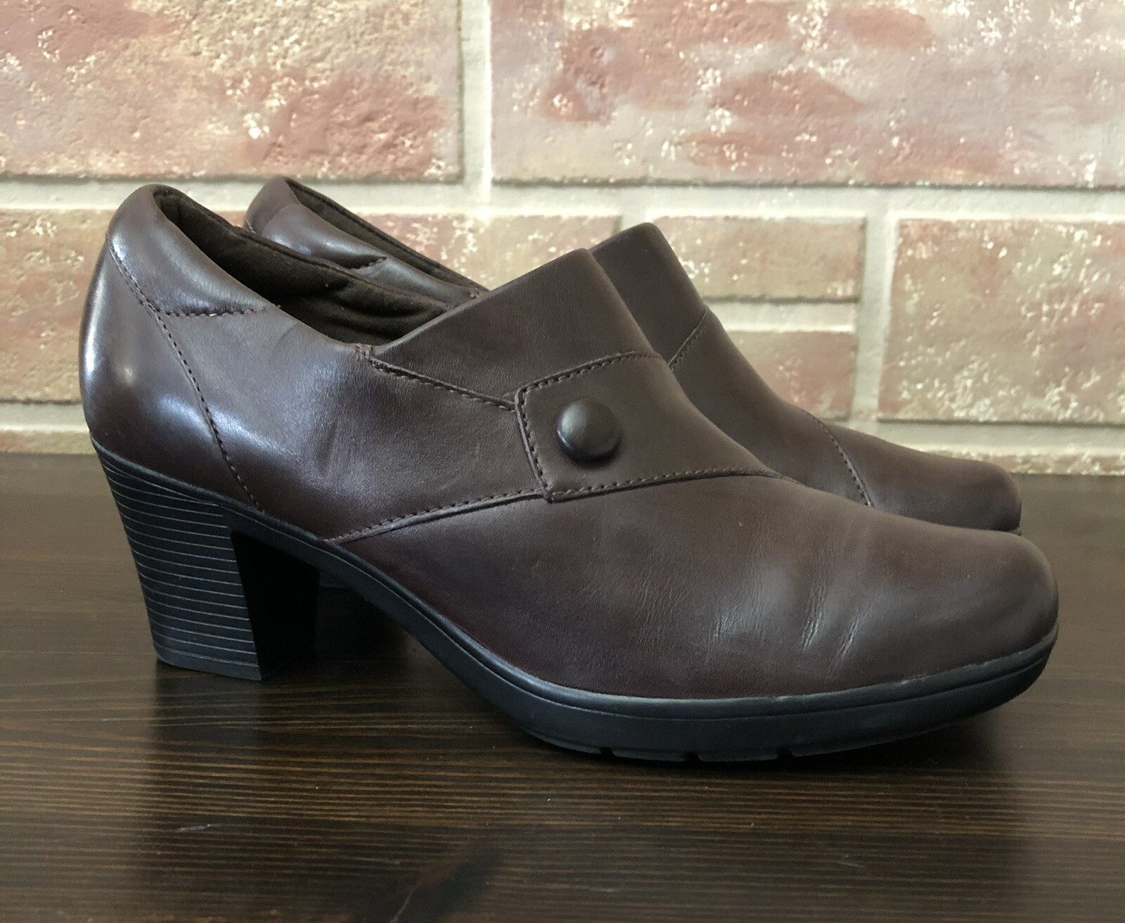 Clarks Bendables Booties Brown with Button 39747 | eBay