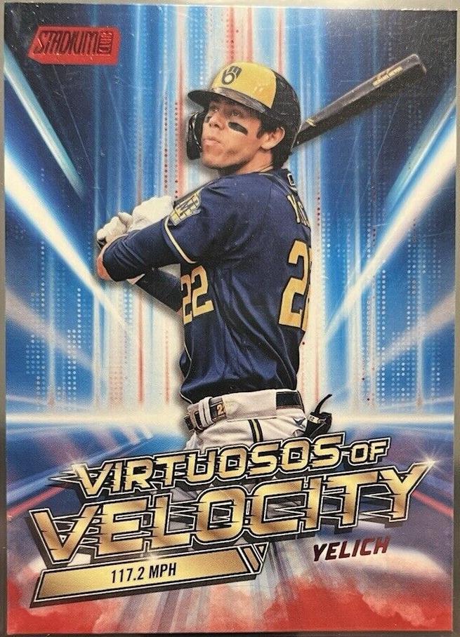2023 Topps Stadium Club - Virtuosos of Velocity Christian Yelich #VV-25 ...