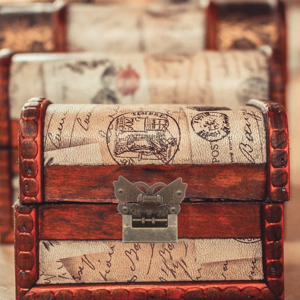 Chinese Style Decorative Lock Jewelry Box Latch with Lock for Wooden ...