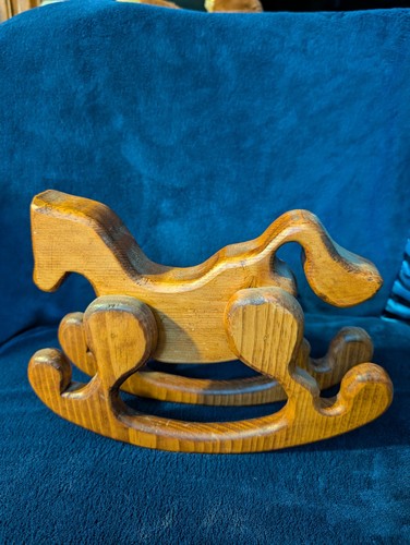VNT Wooden Amish Rocking Horse | eBay