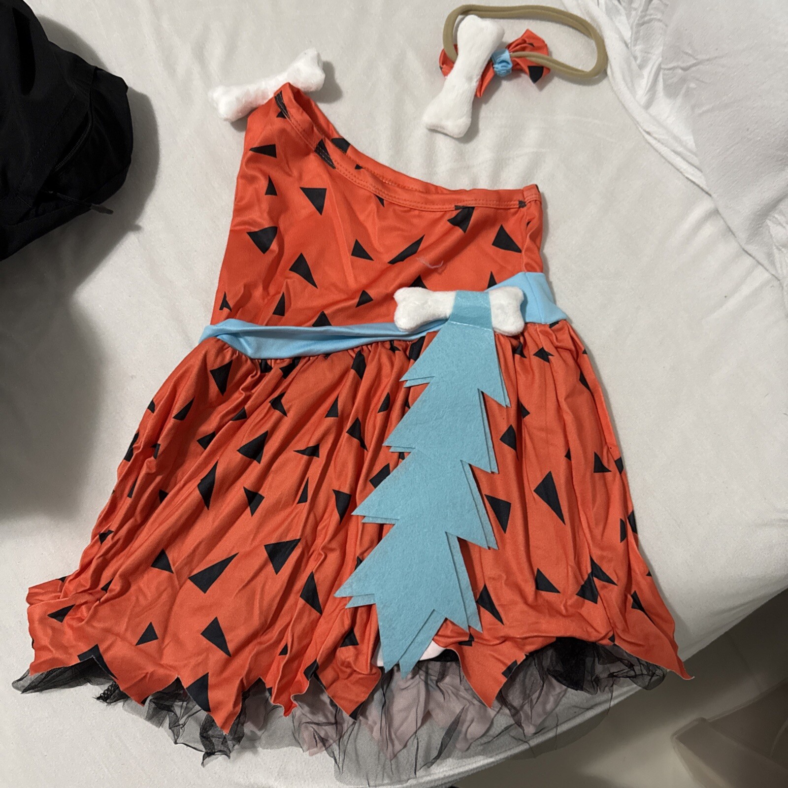 Pebbles Flintstones Costume with Bow - Gem