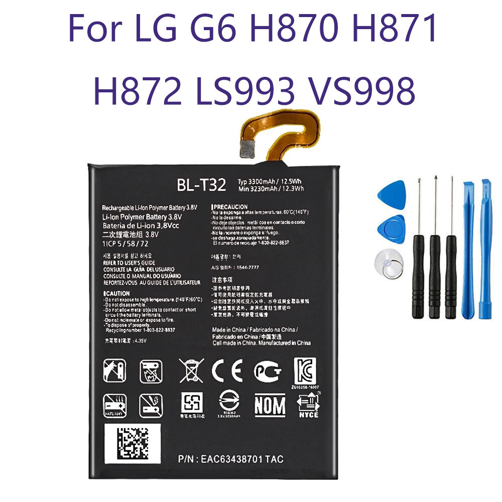 For LG G6 H870 H871 H872 LS993 VS998 Replacement Battery BL-T32 | eBay