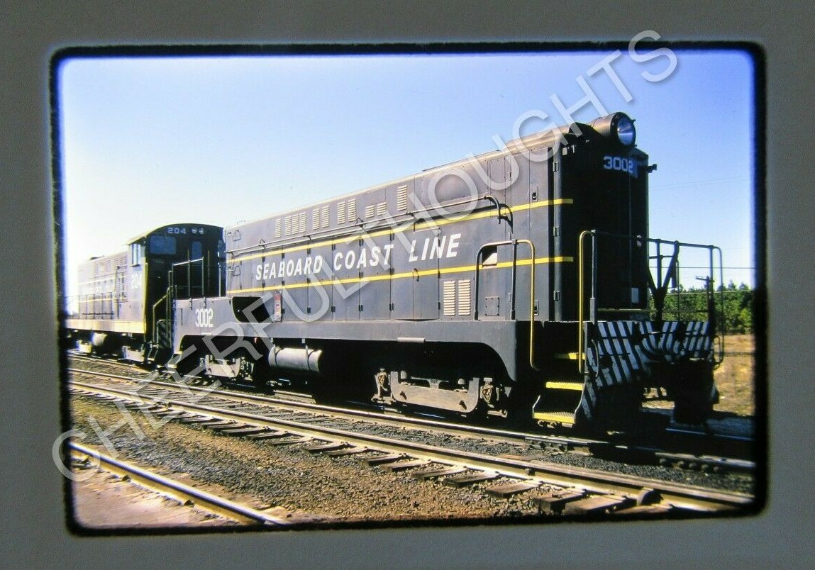 Original '73 Kodachrome Slide SCL Seaboard Coast Line 3002 Yard Slug ...
