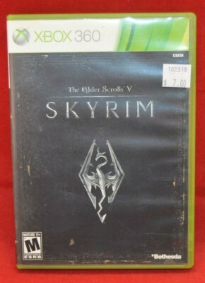Xbox 360 Elder Scrolls V Skyrim Game Clean Disc Previously Played Rated ...