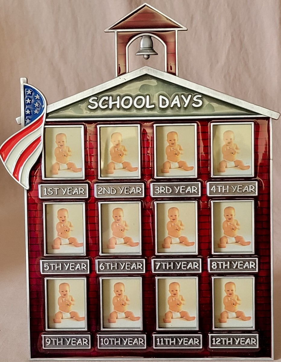 1 12 School Year Picture Frame Kindergarten 12th School Photo Frame
