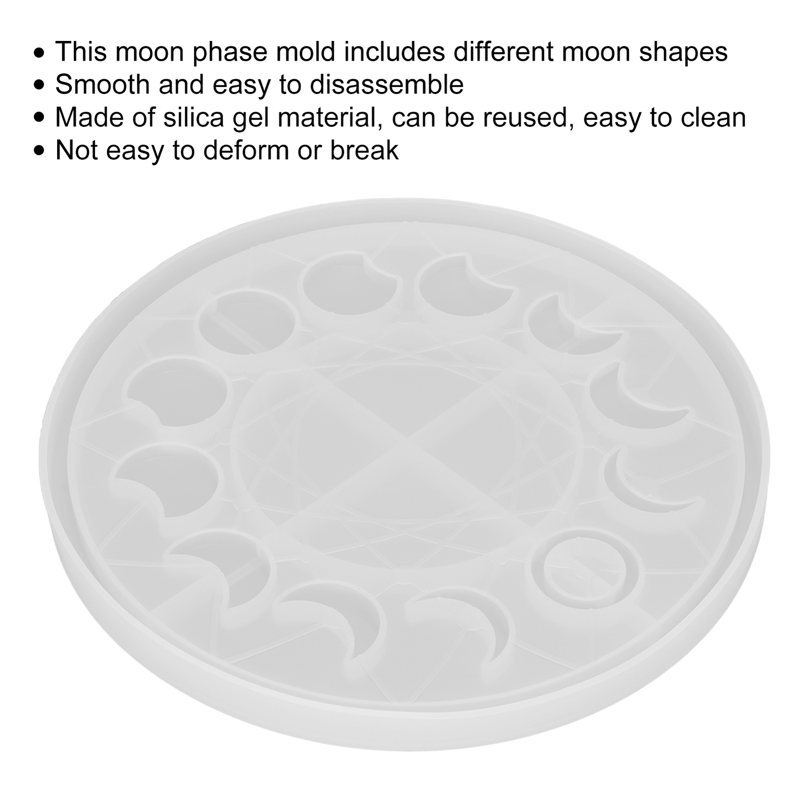 Moon Phase Tray Mold Lunar Eclipse Epoxy Resin Casting Molds For DI HOM ...