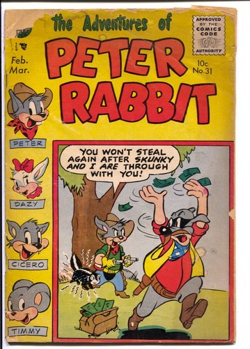 Peter Rabbit #31 1956 - Avon -FR - Comic Book | eBay
