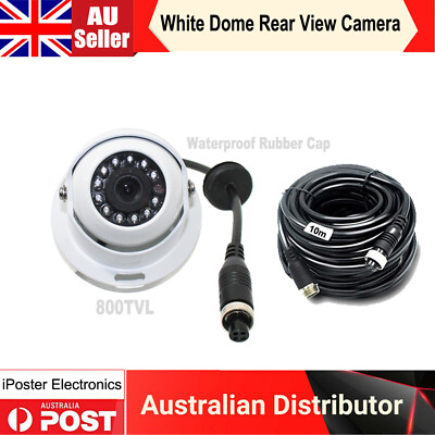 White Dome Eyeball 4PIN Rear View Reversing Camera Color IR Night ...