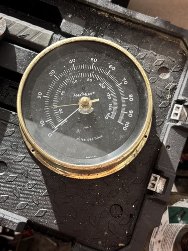 Vintage Original Maximum Inc Dover Mass Brass Wind Speed Gauge | eBay