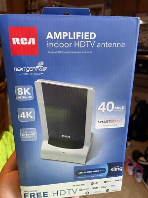 RCA Amplified Indoor HDTV Antenna 40 Mile Range (Brand New) | eBay