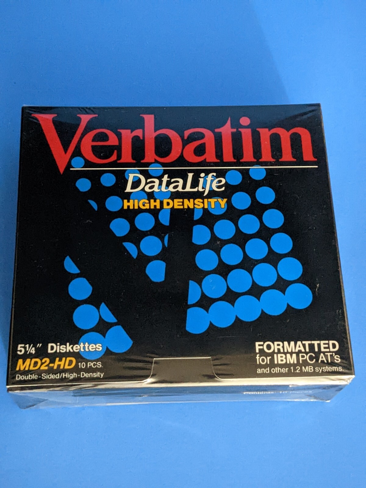 10x10 Verbatim DATALIFE High Density DS HS Floppy Diskettes Md2-hd for ...