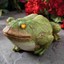 Motion Sensor Lights & Sounds Forest Frog Garden Statue Decor - Keeps ...