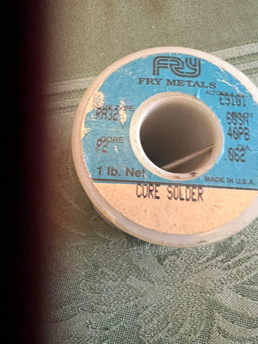 FEDERATED-FRY METALS CORE SOLDER 60SN DIA .062 FLUX - 15OZ - USA | eBay