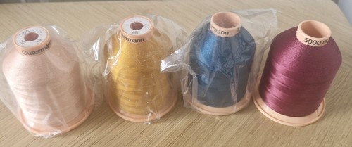 4 x 5000m Gutermann Threads (overlock?) - 4 colours Polyester - possibly unused | eBay UK