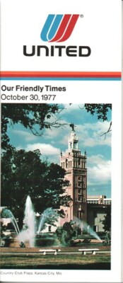 United Airlines timetable 1977/10/30 | eBay