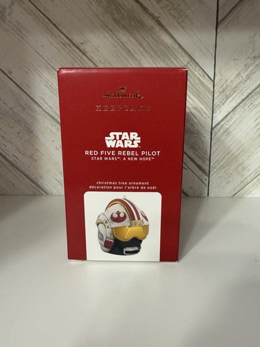 2020 Hallmark Star Wars A New Hope Red Five Rebel Pilot Helmet Ornament ...