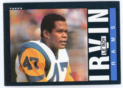 1985 Topps #82 LeRoy Irvin Los Angeles Rams FOOTBALL | eBay