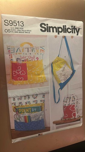 Backpacks, Reading Pillow & Bed Organizer Sewing Pattern ~ Simplicity ...