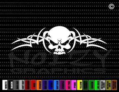 Skull #16 Tribal 4x4 JDM Redneck Gun Muscle Car Decal Window Vinyl ...