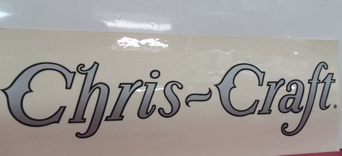 CHRIS CRAFT LOGO Gold and Black lettering 19" | eBay