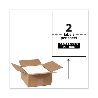 Avery WeatherProof Durable Mailing Labels w/TrueBlock Technology, 5.5x8 ...