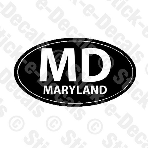 MARYLAND STATE OVAL EST 1788 MD State Oval Vinyl Decal 2 Styles | eBay