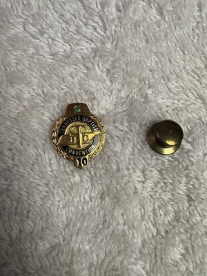 Vintage Gold Filled Tennessee Baptist Convention 10 Year Pin TBC | eBay
