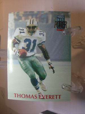 1992 Pro Set Power Football #232 - Thomas Everett - Dallas Cowboys 92 ...