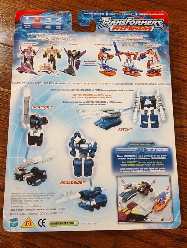 Transformers Armada: Broadside, Fetch & Scattor Figure Set (2002 ...