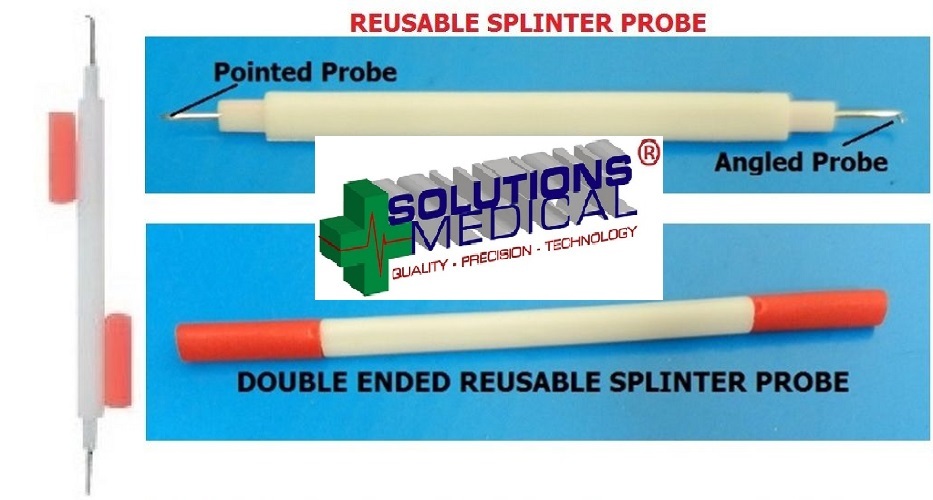 Splinter Probe Straight And Hooked Ends Reusable Splinter Probe. | eBay ...