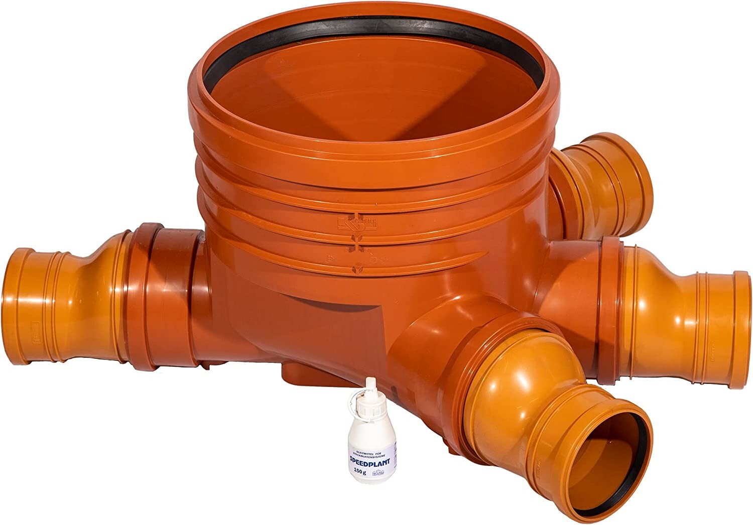 KG Schacht Revisionsschacht Abwasserschacht DN400 / DN125 - Komplett ...