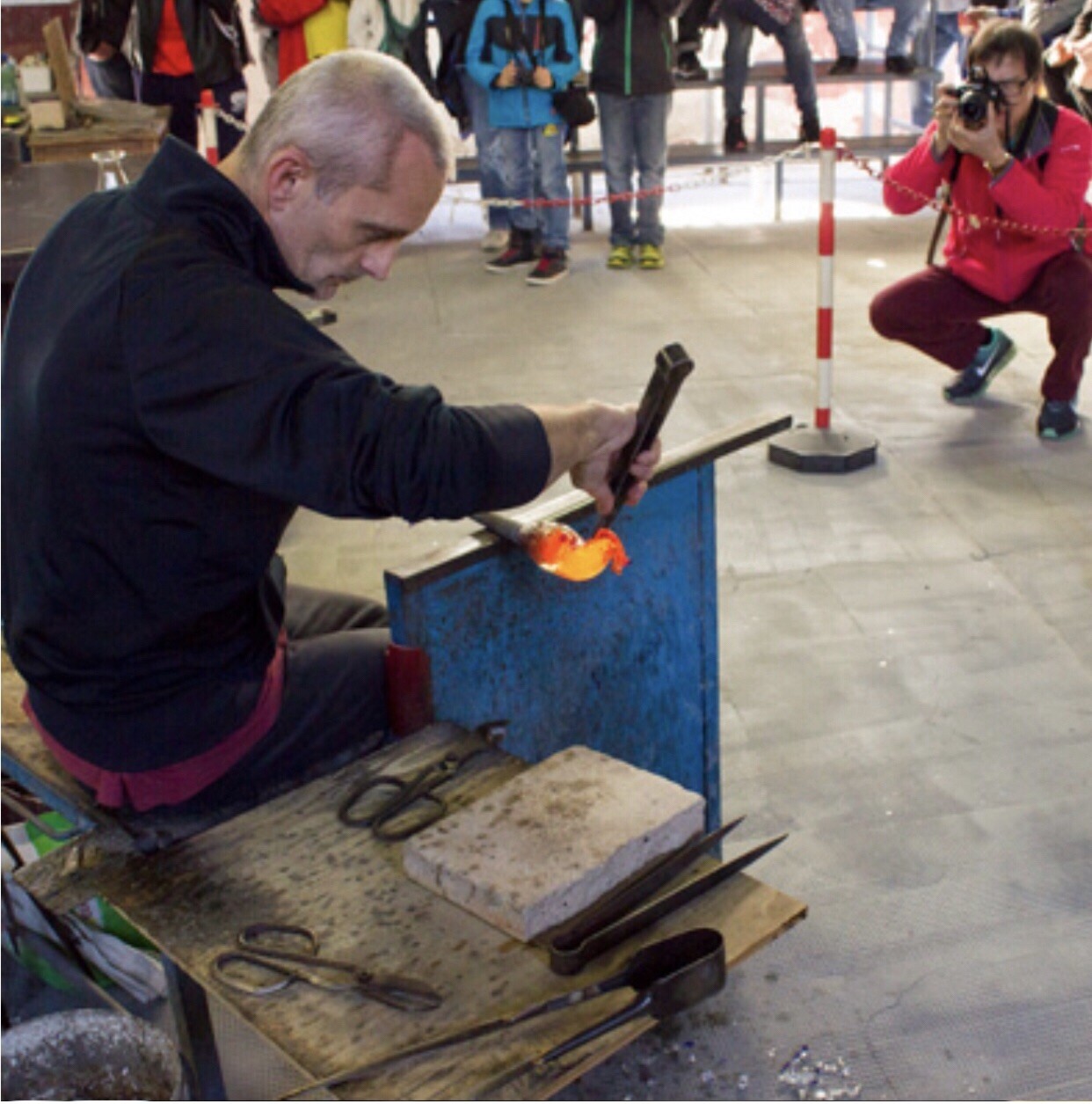 Murano Sommerso Italian Art Glass Fazzoletto FACE VASE BADIOLI 12"H ...