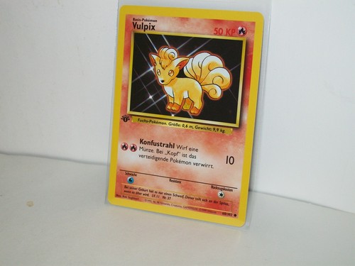 Pokemon German Non-Holo 1st Edition Vulpix 68/102 EX Mint Condition New ...