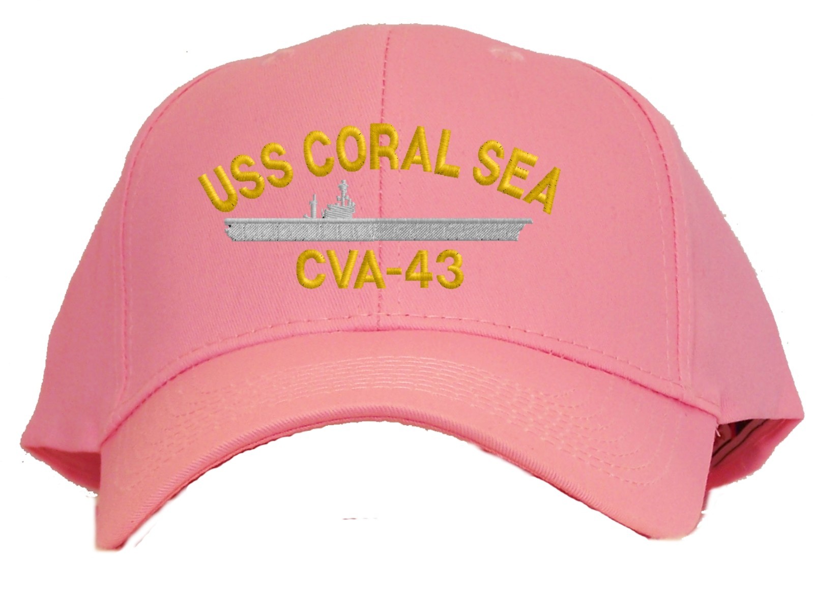 USS Coral Sea CVA-43 Embroidered Baseball Cap - Available in 7 Colors ...