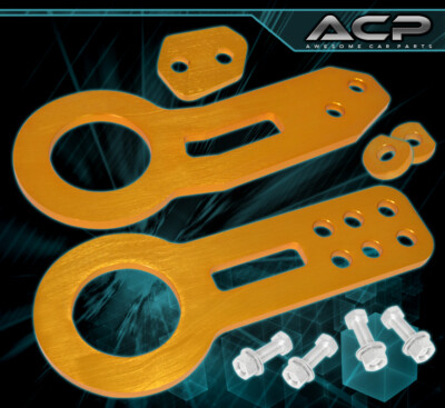 Universal Emergency Chassis Tow Towing Hook Trailer Aluminum Front+Rear ...