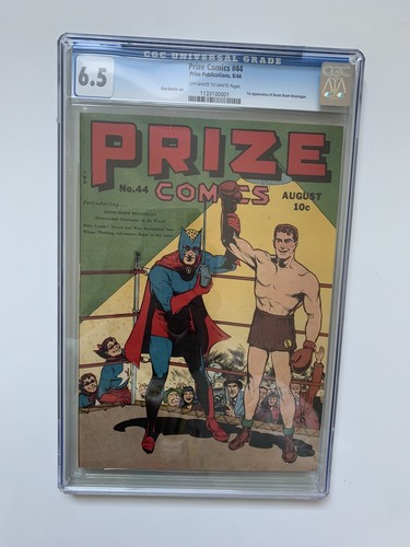 Rare Prize Comics #44: Classic Golden Age Comic 1944 CGC Graded Only 5 ...