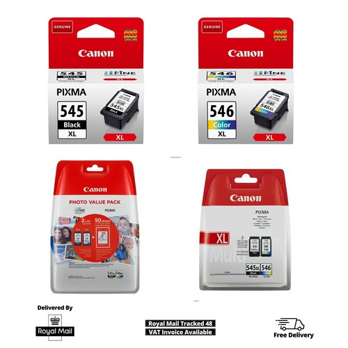 Canon Genuine PG-545XL CL-546XL Multipack Ink Cartridge For PIXMA ...