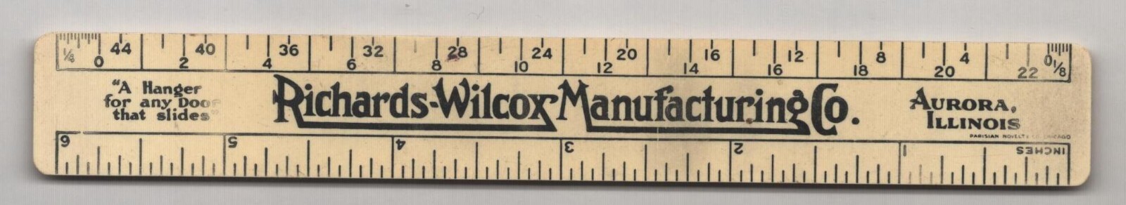 Advertising 6" Ruler - Richards-Wilcox Manufacturing Co. - Aurora, Ill ...