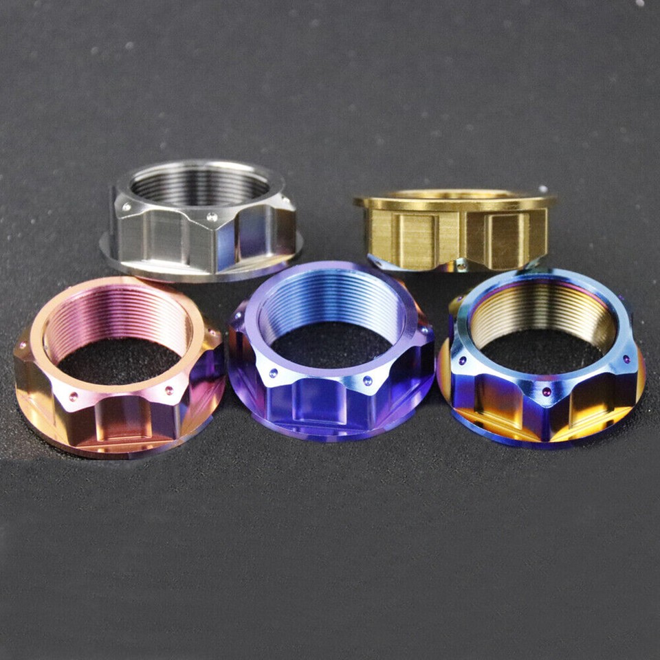M28 Titanium Alloy Nut Motorcycle Axis CNC Hex Nut Pitch 1.0 | eBay