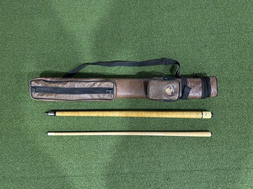 Players Wrapless Maple Pool Cue 58 3/4" 12.88mm Tip 18 oz. with Soft Case | eBay