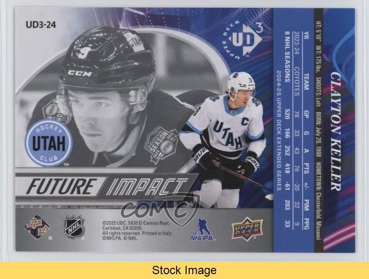 2024-25 Upper Deck Extended Series UD3 Clayton Keller #UD3-24 READ 0qr0 ...