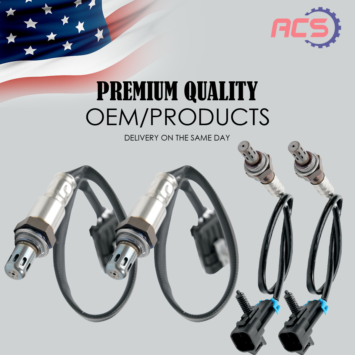 4PCS OEM Upstream & Downstream O2 Oxygen Sensor For Chevy GMC 234-4012 ...