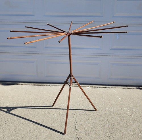Antique Wood Clothes Laundry Drying Rack Collapsible Country Primitive ...