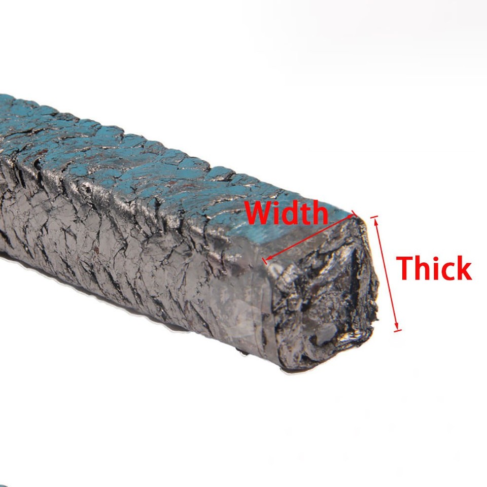 Graphite 4mm-30mm Gland Packing Graphite Seal Rope，Rope Shaft And Stem ...