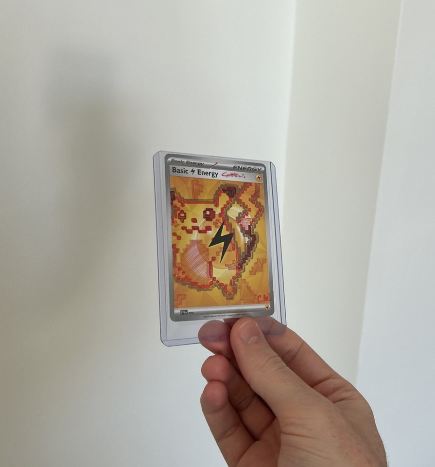 Hand Drawn Pokemon Gen 1 Pikachu sprite Energy Card Original Art 1/1 ...