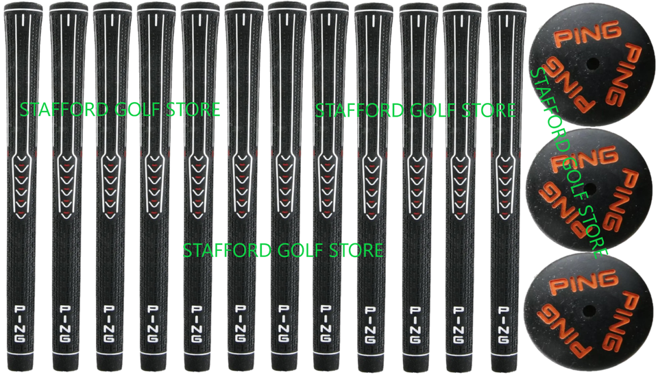 Ping ID-8 Golf Grips Bundle Set Midsize Oversize +1/16 .600 Ribbed ...