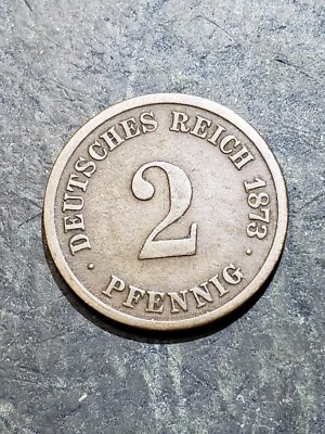 1873 D Germany 2 Pfennig Coin #22 | eBay