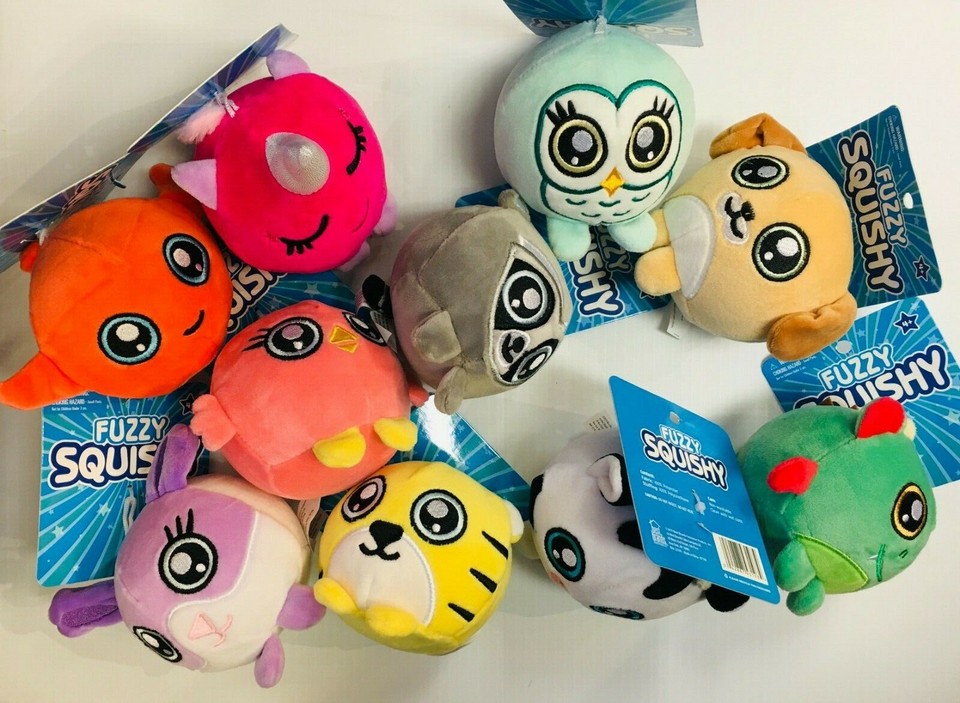 Fuzzy Squishy Toy 3.5-Inch Plush Toy Pink 1 Pack US Seller Free ...
