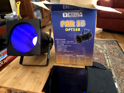 Optima Lighting Par 38 150 W with 12 Roscoe color filters | eBay