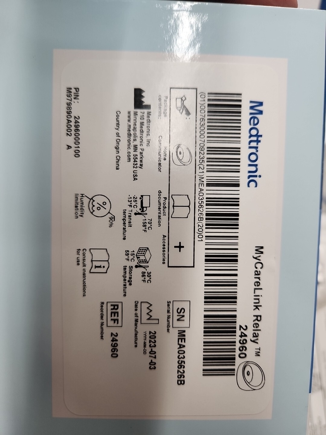 Medtronic 24960 Mycarelink Relay Home Communicator Complete for sale ...